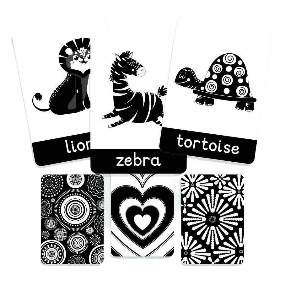 Baby Sensory Cards - Black & White – Playinc