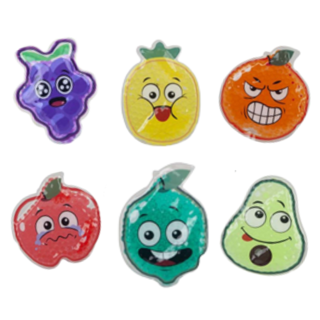 Fruit Fidget Toys 6-Pack | Sensory Squishy Stress Beadie Bags – Playinc