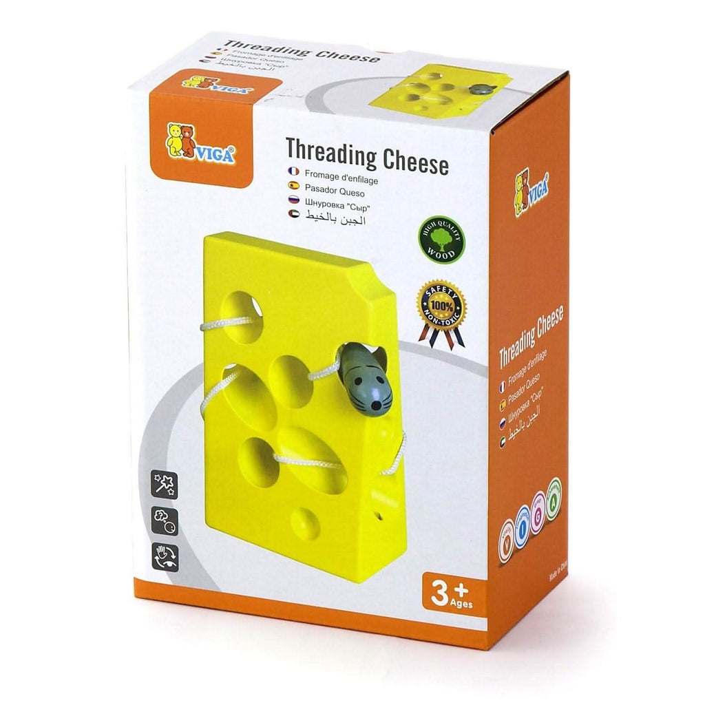Threading Cheese Wooden Toy – Playinc